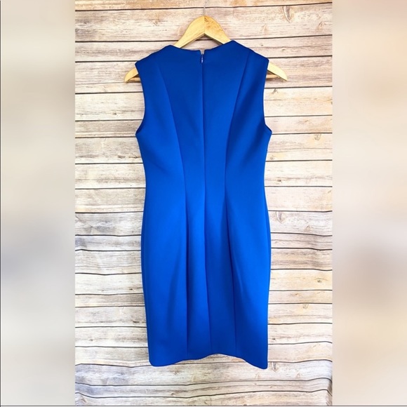 Calvin Klein | Dresses | Calvin Klein Royal Blue Scuba Dress | Poshmark